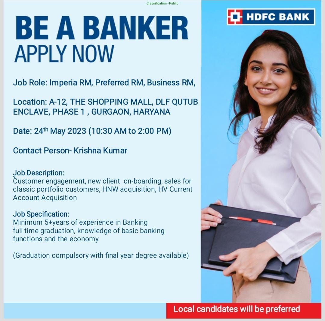 Sahil Tokas on LinkedIn: We at HDFC Bank are hiring! Sahil Tokas on LinkedIn: We at HDFC Bank are hiring!