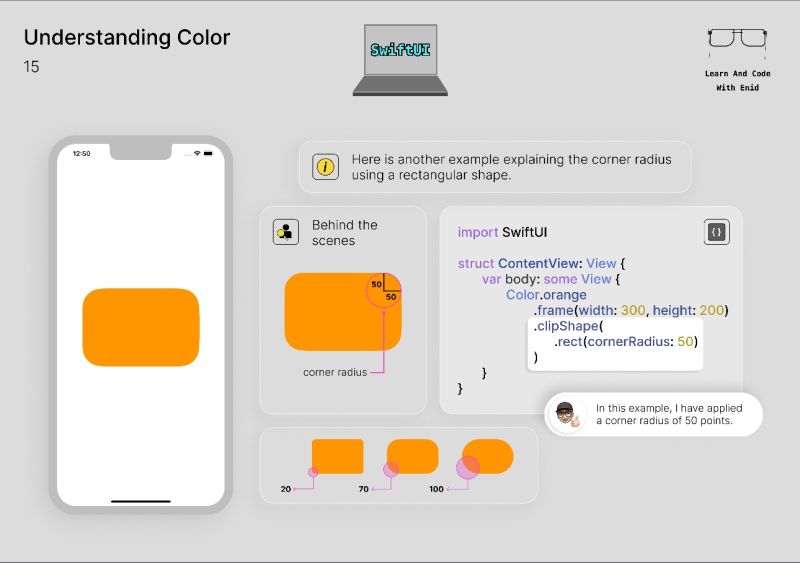 Learn And Code With Enid on LinkedIn: clipShape() modifier in SwiftUI💡 ... Learn And Code With Enid on LinkedIn: clipShape() modifier in SwiftUI💡 ...