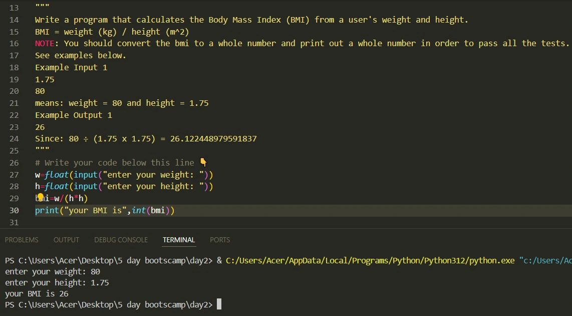 Sweta Jha on LinkedIn: #5dayspythonbootscamp #pythonprogramming # ... Sweta Jha on LinkedIn: #5dayspythonbootscamp #pythonprogramming # ...