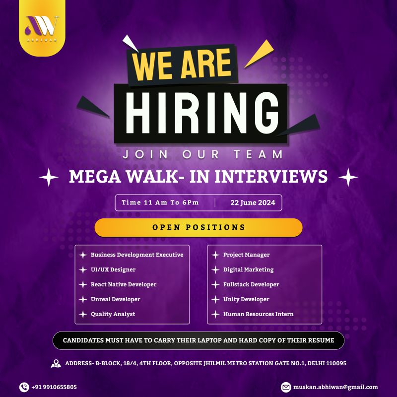 Abhishek Verma on LinkedIn: #abhiwan #unreal #unity #hiring #reactjs # ... Abhishek Verma on LinkedIn: #abhiwan #unreal #unity #hiring #reactjs # ...
