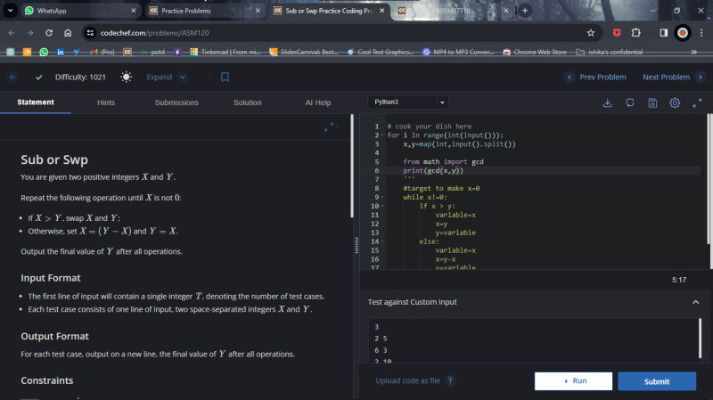 Aayush Talukdar on LinkedIn: #codechef #codingchallenge #pythoncoding # ... Aayush Talukdar on LinkedIn: #codechef #codingchallenge #pythoncoding # ...