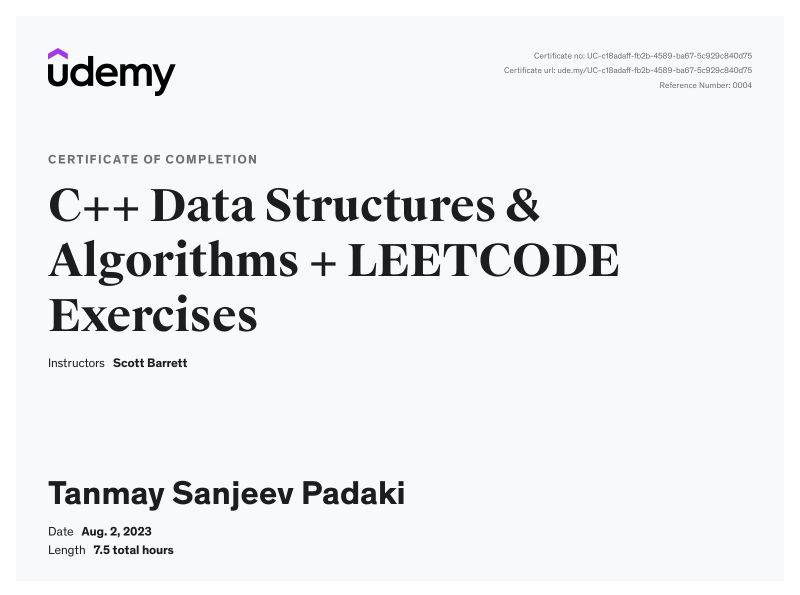 Tanmay Padaki on LinkedIn: #leetcode #dsacpp #leetcodeexercises # ... Tanmay Padaki on LinkedIn: #leetcode #dsacpp #leetcodeexercises # ...