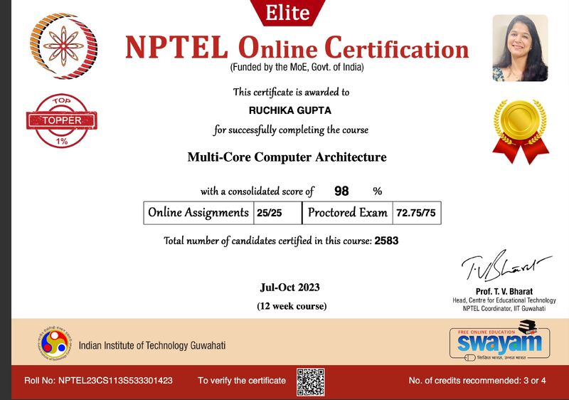 Ruchika Gupta on LinkedIn: #nptel #continuouslearning #gratitude # ... Ruchika Gupta on LinkedIn: #nptel #continuouslearning #gratitude # ...