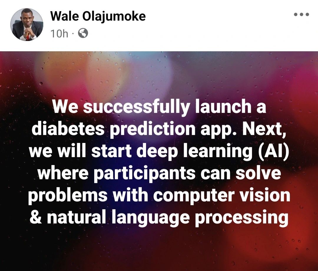 Wale Olajumoke posted on LinkedIn Wale Olajumoke posted on LinkedIn