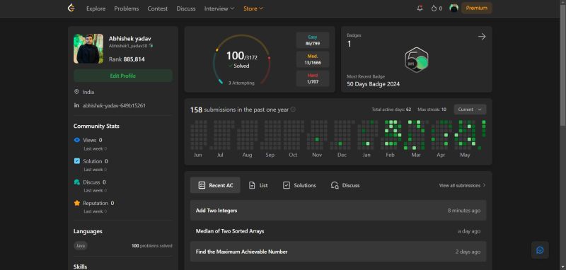 Abhishek Yadav on LinkedIn: #leetcode #codingjourney #problemsolving # ... Abhishek Yadav on LinkedIn: #leetcode #codingjourney #problemsolving # ...