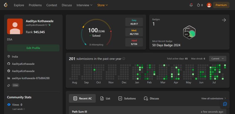 Aaditya Kothawade on LinkedIn: #dsa #leetcode #coding #algorithms # ... Aaditya Kothawade on LinkedIn: #dsa #leetcode #coding #algorithms # ...