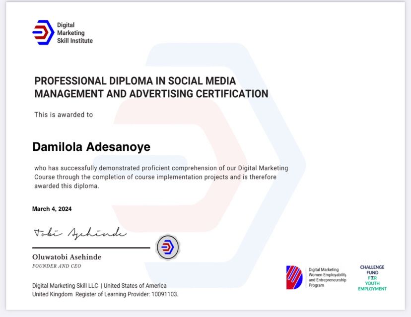 Damilola Adesanoye on LinkedIn: #digitalmarketing #marketing # ... Damilola Adesanoye on LinkedIn: #digitalmarketing #marketing # ...