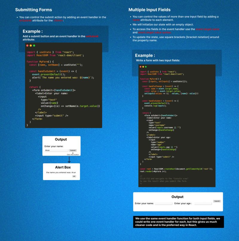 Arun Prasanth ⚡ on LinkedIn: #reactforms #react #reactjs # ... Arun Prasanth ⚡ on LinkedIn: #reactforms #react #reactjs # ...