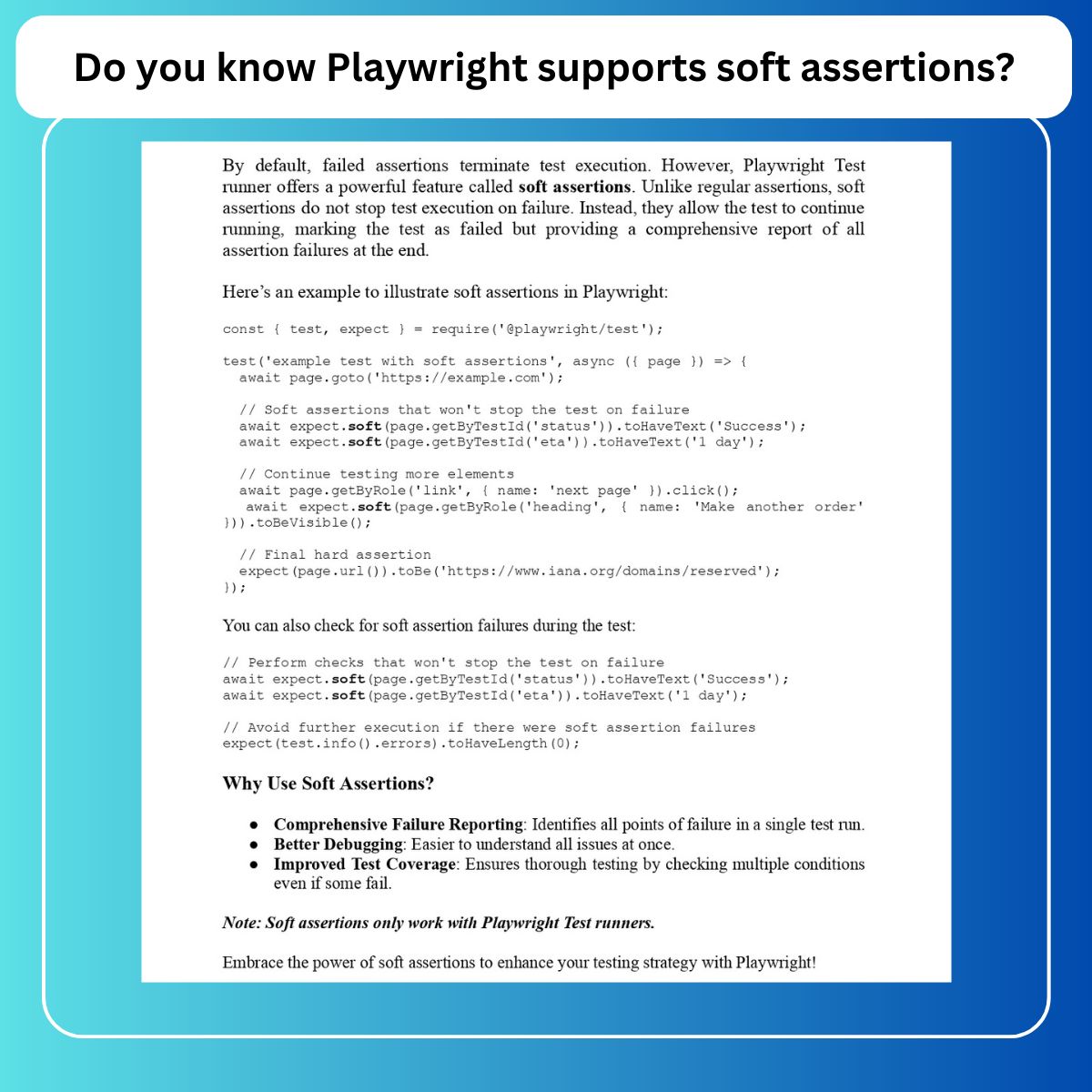 Codeswivel Services on LinkedIn: #playwright #testing #qa # ... Codeswivel Services on LinkedIn: #playwright #testing #qa # ...