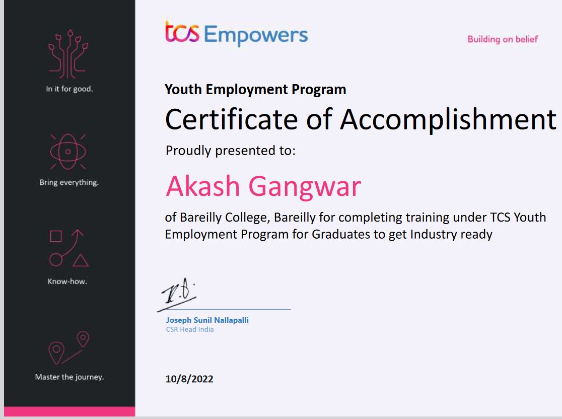 Akash Gangwar on LinkedIn: #tcshiring #tcs Akash Gangwar on LinkedIn: #tcshiring #tcs