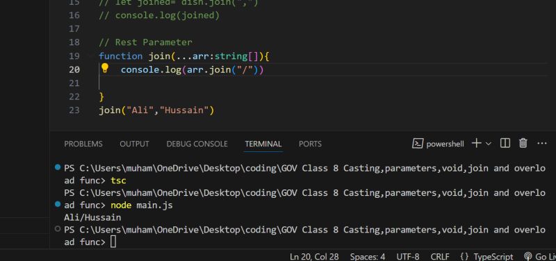 Muhammad Hussain on LinkedIn: #restparameter #typescript #coding #it Muhammad Hussain on LinkedIn: #restparameter #typescript #coding #it