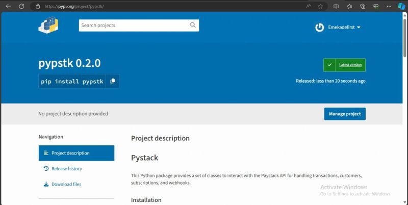 Victor Chibuogwu on LinkedIn: #python #paystack #pypstk #api # ... Victor Chibuogwu on LinkedIn: #python #paystack #pypstk #api # ...