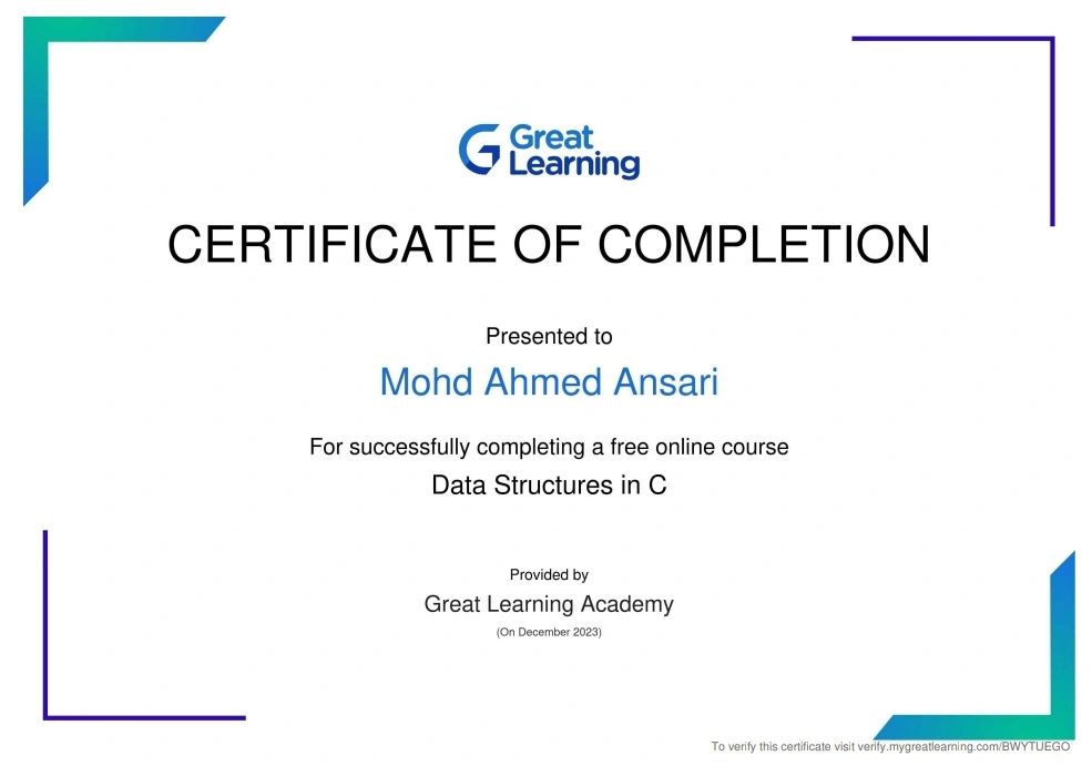 Mohammad Ahmed Ansari on LinkedIn: #datastructures #cprogramming # ... Mohammad Ahmed Ansari on LinkedIn: #datastructures #cprogramming # ...