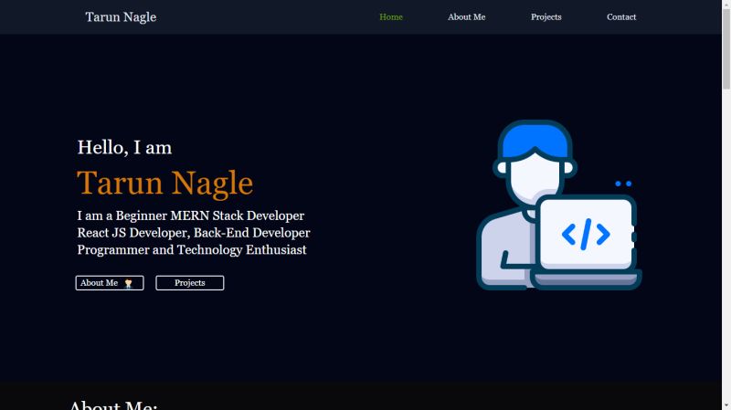 TARUN NAGLE on LinkedIn: #reactjs #portfolio #webdevelopment TARUN NAGLE on LinkedIn: #reactjs #portfolio #webdevelopment