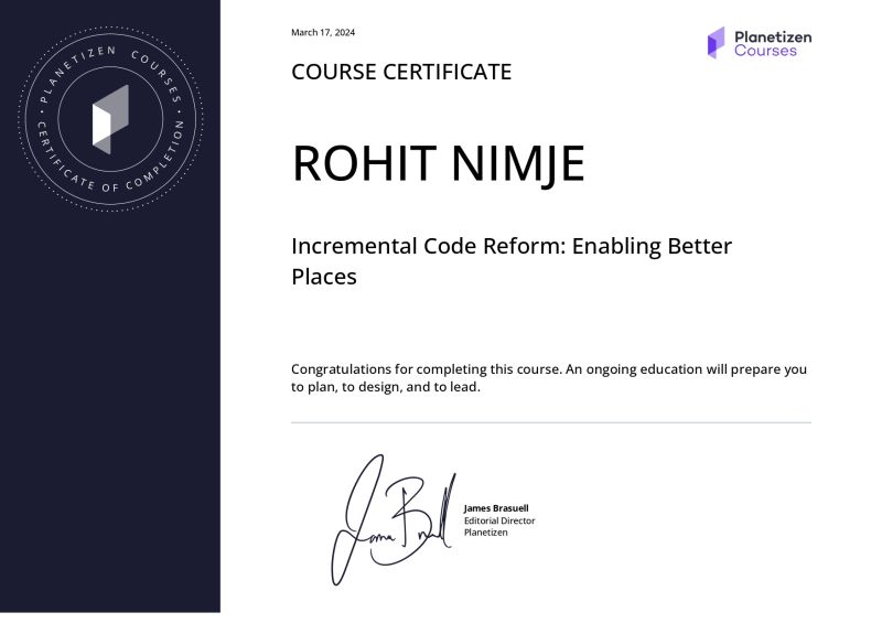 Rohit Nimje on LinkedIn: #urbandevelopment #smallchangesbigimpact # ... Rohit Nimje on LinkedIn: #urbandevelopment #smallchangesbigimpact # ...