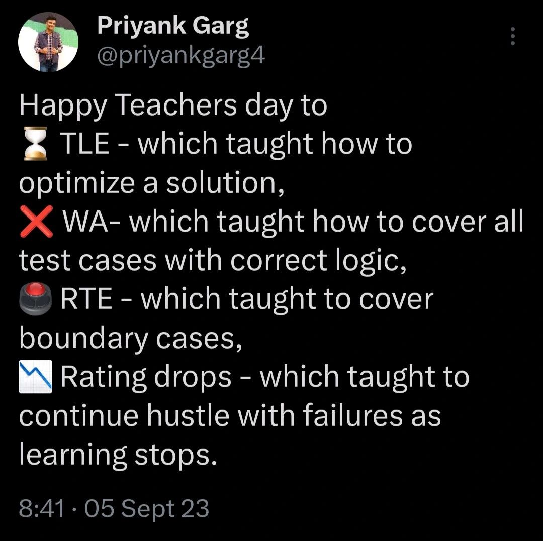 Priyank Garg on LinkedIn: #competitiveprogramming #competitivecoding # ... Priyank Garg on LinkedIn: #competitiveprogramming #competitivecoding # ...