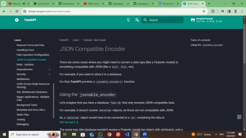 Muhammad Ahsaan Abbasi on LinkedIn: #fastapi #jsoncompatibility # ... Muhammad Ahsaan Abbasi on LinkedIn: #fastapi #jsoncompatibility # ...