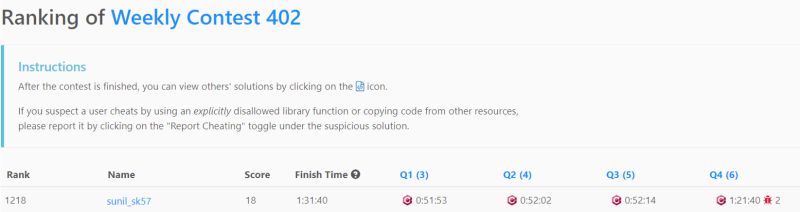 Sunil Kumar on LinkedIn: #leetcode #competitiveprogramming # ... Sunil Kumar on LinkedIn: #leetcode #competitiveprogramming # ...