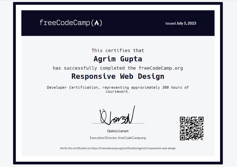 Agrim Gupta on LinkedIn: #webdevelopment #freecodecamp #iitjammu # ... Agrim Gupta on LinkedIn: #webdevelopment #freecodecamp #iitjammu # ...