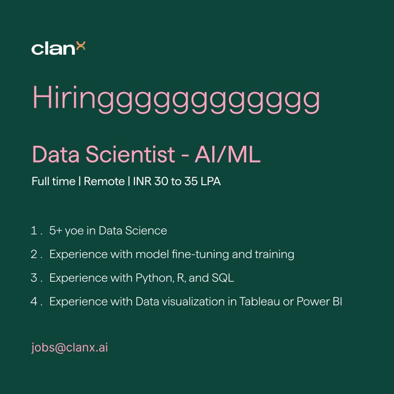 Manali Mange on LinkedIn: #hiring #hiringnow #datascientist # ... Manali Mange on LinkedIn: #hiring #hiringnow #datascientist # ...