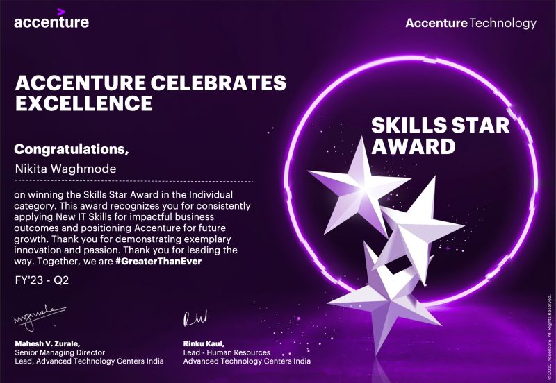 Nikita Waghmode on LinkedIn: ACE from Accenture 😊 | 26 comments Nikita Waghmode on LinkedIn: ACE from Accenture 😊 | 26 comments