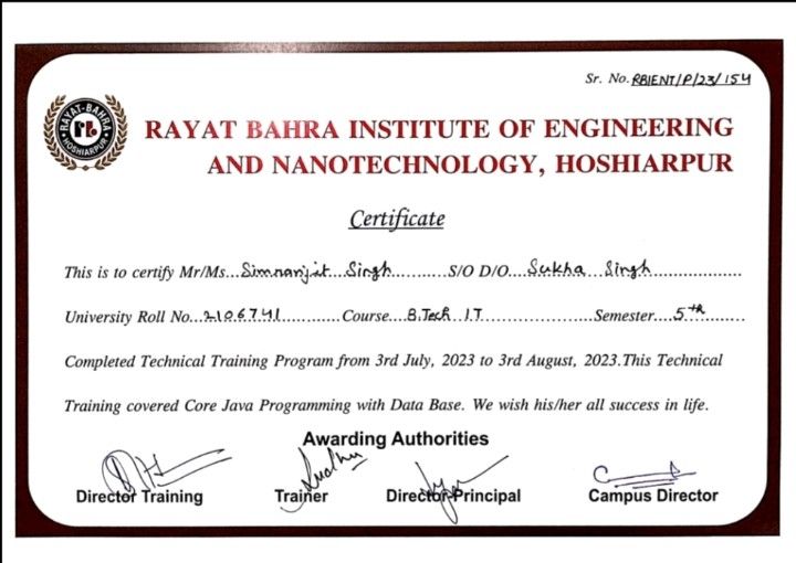 Simranjit Singh on LinkedIn: #corejava #database Simranjit Singh on LinkedIn: #corejava #database