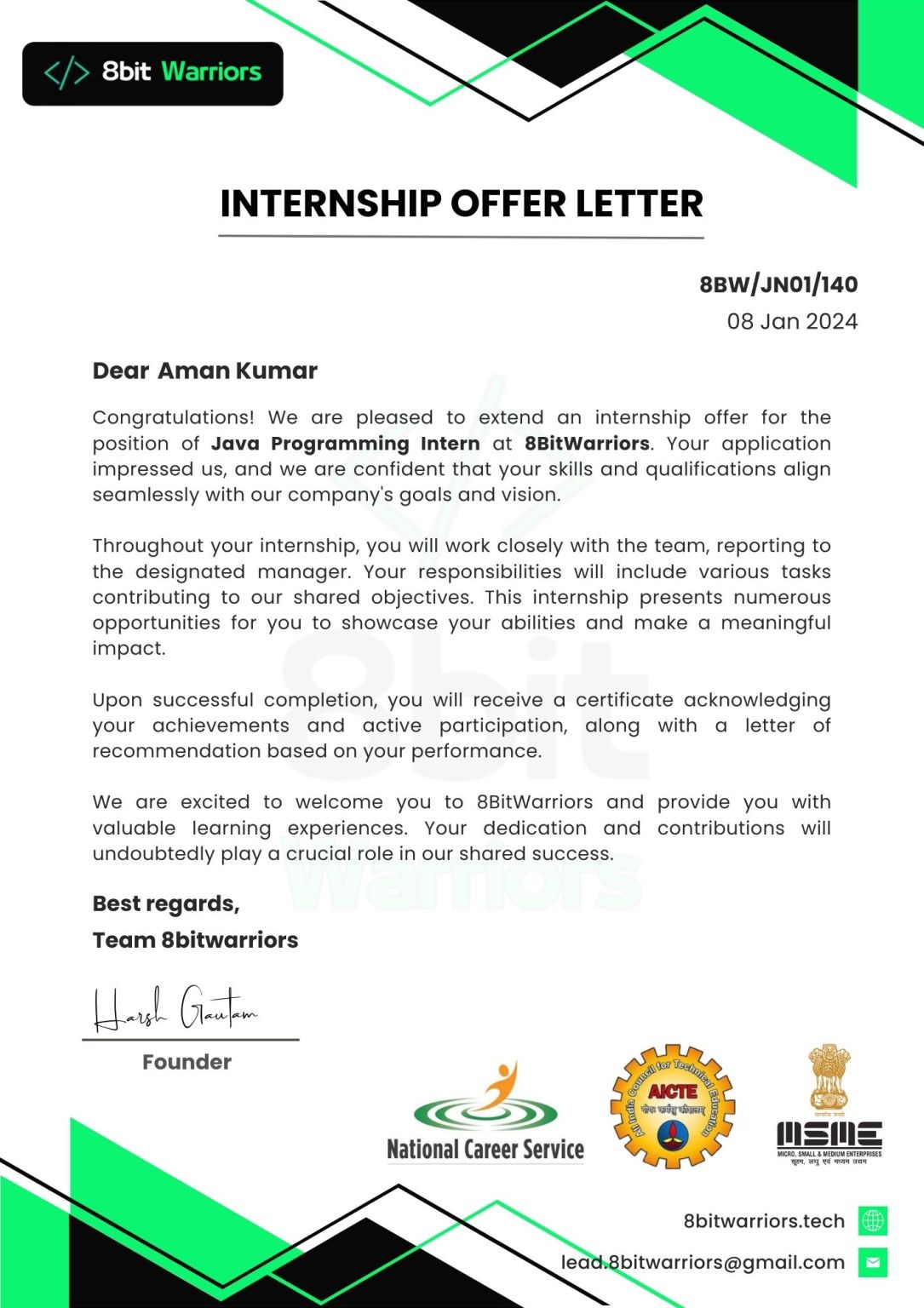Aman Kumar on LinkedIn: #javaprogramming #internship #8bit_warriors # ... Aman Kumar on LinkedIn: #javaprogramming #internship #8bit_warriors # ...