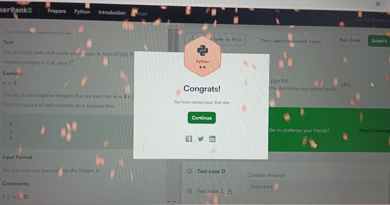 Sejal Chourey on LinkedIn: #python #hackerrank #coding # ... Sejal Chourey on LinkedIn: #python #hackerrank #coding # ...