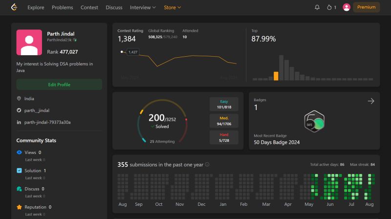 Parth Jindal on LinkedIn: #leetcode #codingjourney #algorithms # ... Parth Jindal on LinkedIn: #leetcode #codingjourney #algorithms # ...