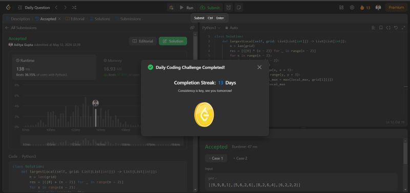 Aditya Gupta on LinkedIn: #leetcode #codingjourney #100daysofcode Aditya Gupta on LinkedIn: #leetcode #codingjourney #100daysofcode