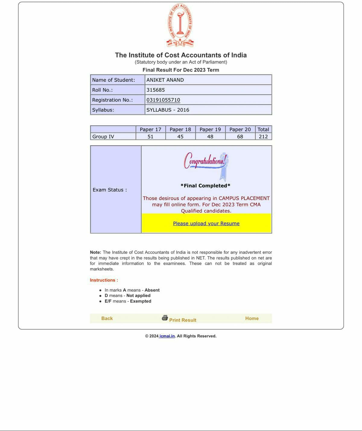 Aniket Anand on LinkedIn: CMA Aniket Anand I am thrilled to share that ... Aniket Anand on LinkedIn: CMA Aniket Anand I am thrilled to share that ...