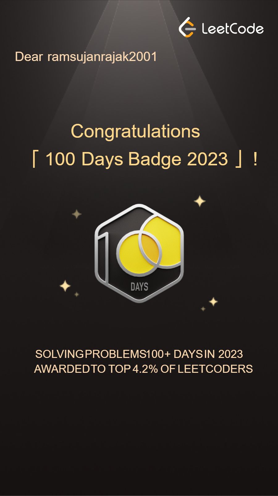 Ram sujan Rajak on LinkedIn: #leetcode #100daysofcode #programming Ram sujan Rajak on LinkedIn: #leetcode #100daysofcode #programming