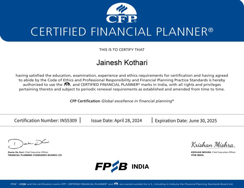 Jainesh Kothari, QPFP® on LinkedIn: #certifiedfinancialplanner #cfp # ... Jainesh Kothari, QPFP® on LinkedIn: #certifiedfinancialplanner #cfp # ...