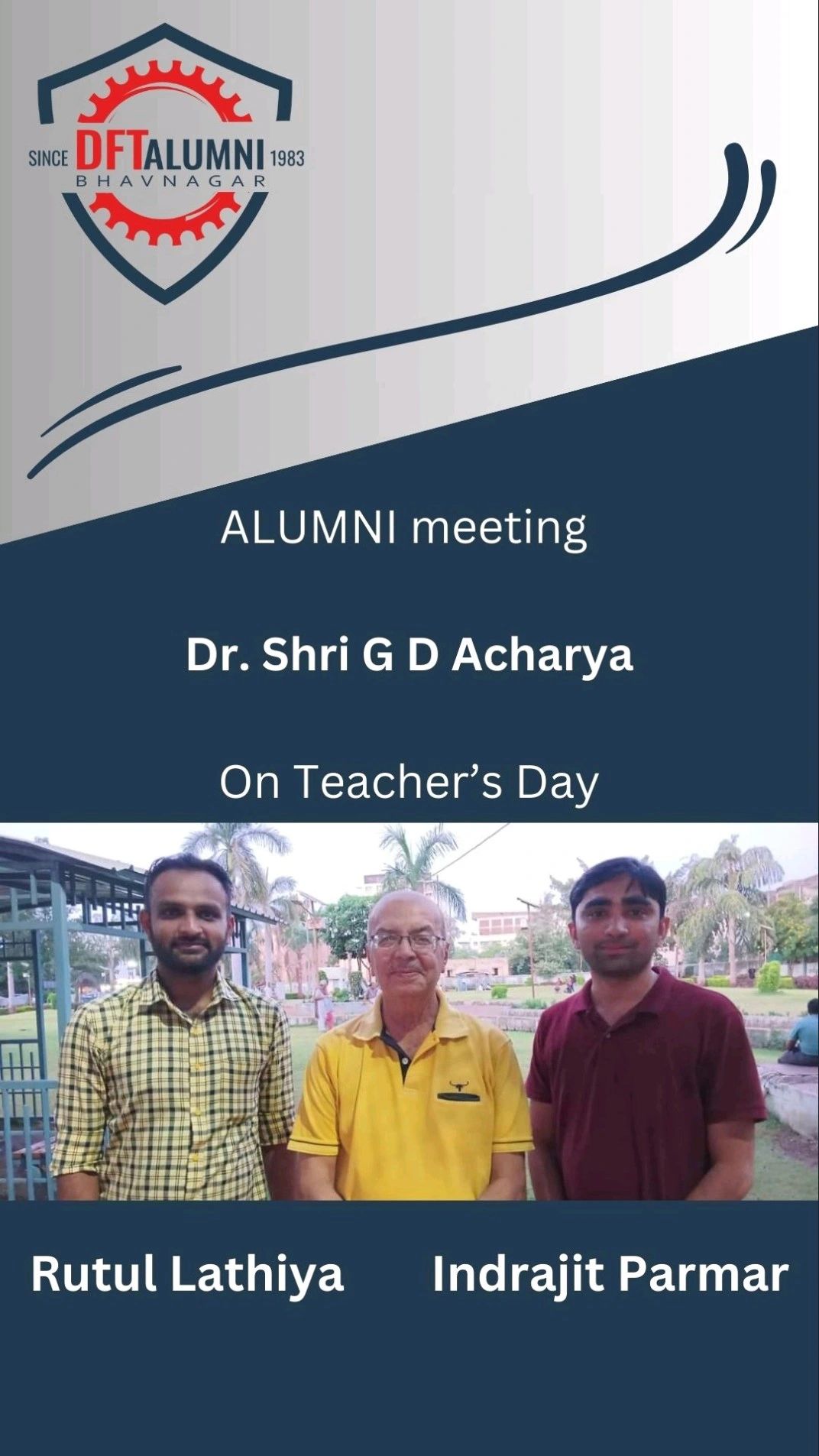 DFT ALUMNI FAMILY on LinkedIn: Our Alumni Rutul Lathiya and Indrajit ... DFT ALUMNI FAMILY on LinkedIn: Our Alumni Rutul Lathiya and Indrajit ...