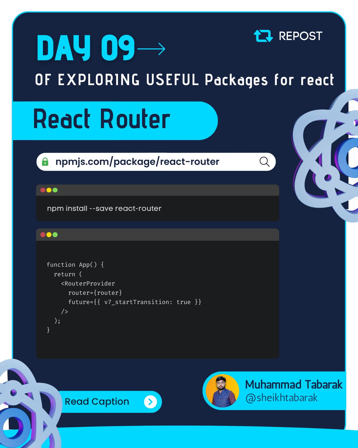 Muhammad Tabarak on LinkedIn: #react #npm #reactjs #javascript # ... Muhammad Tabarak on LinkedIn: #react #npm #reactjs #javascript # ...