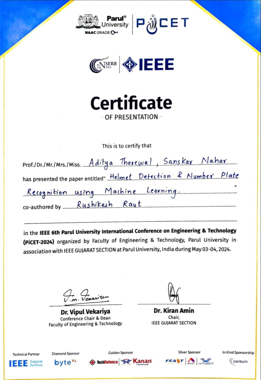 Aditya Tharewal on LinkedIn: #ieee #picet #helmetdetection # ... Aditya Tharewal on LinkedIn: #ieee #picet #helmetdetection # ...