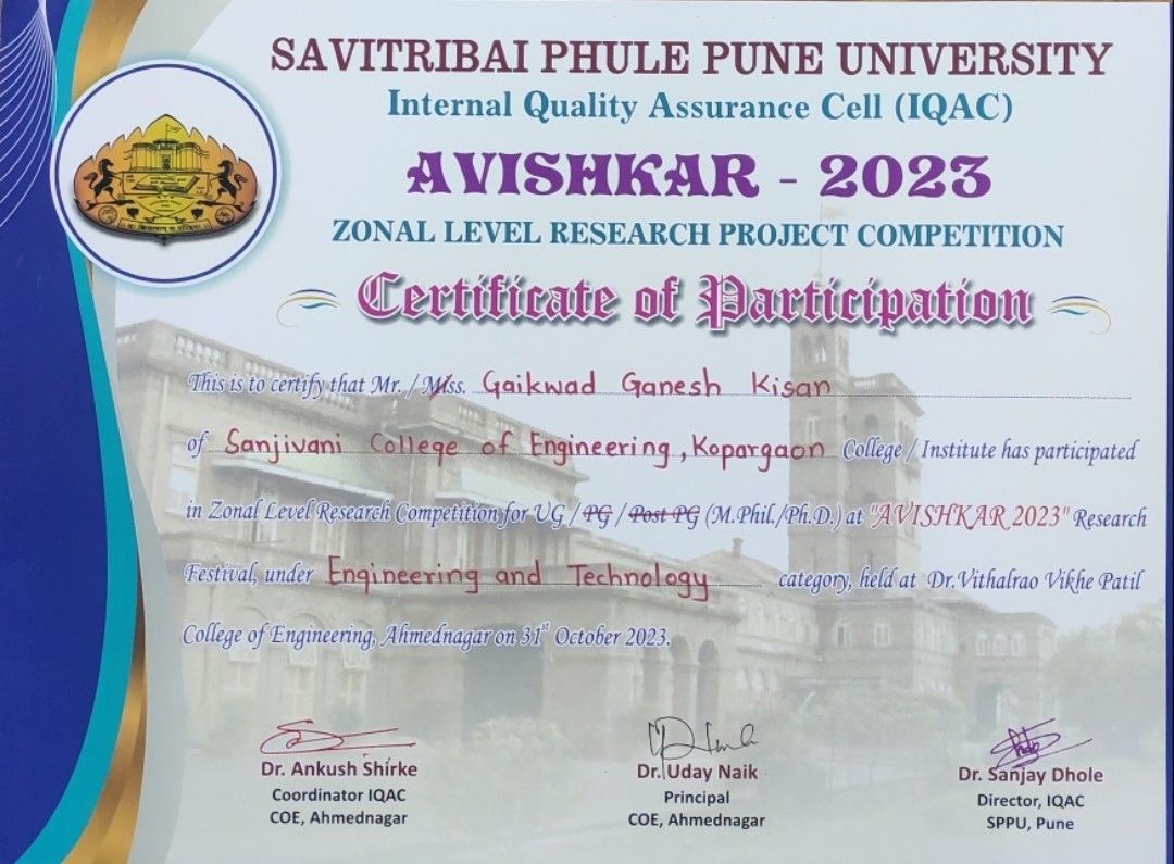 Ganesh Gaikwad on LinkedIn: #avishkar #sppu #iqac #zonal Ganesh Gaikwad on LinkedIn: #avishkar #sppu #iqac #zonal
