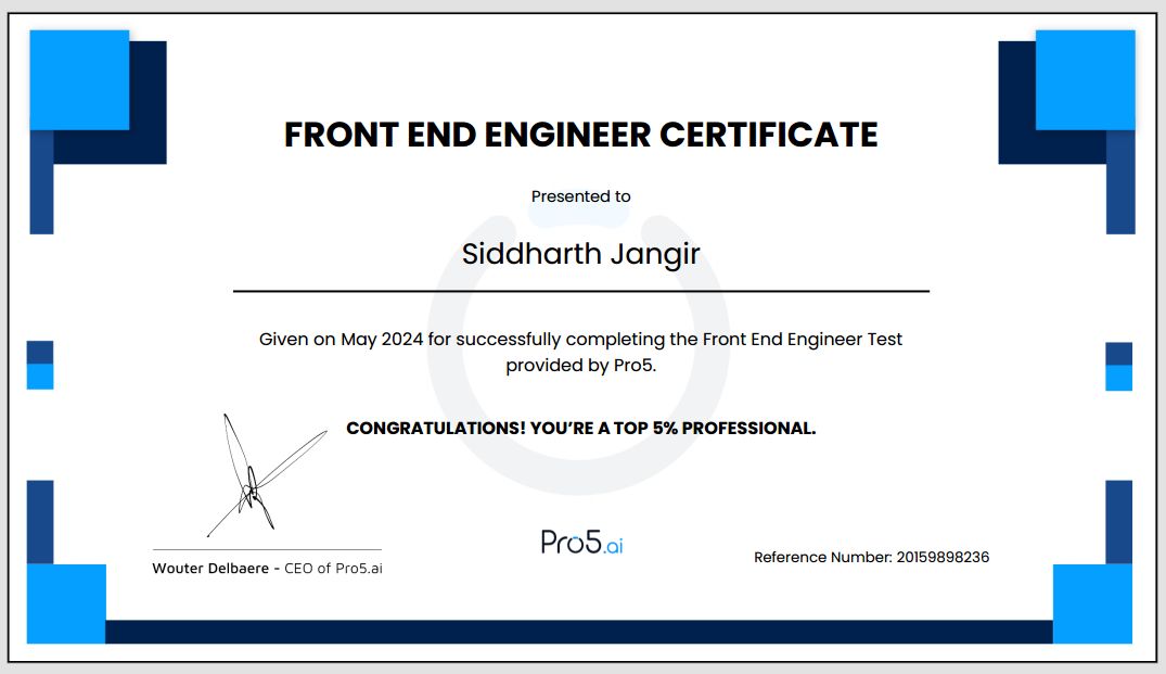 Siddharth Jangir on LinkedIn: #frontenddeveloper #proai # ... Siddharth Jangir on LinkedIn: #frontenddeveloper #proai # ...