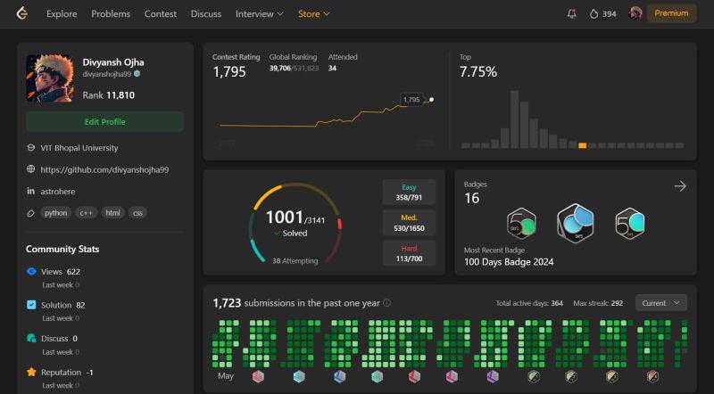 Divyansh Ojha on LinkedIn: #leetcode #problemsolving #consistency # ... Divyansh Ojha on LinkedIn: #leetcode #problemsolving #consistency # ...