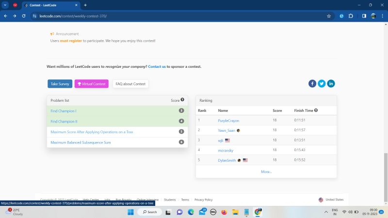SHAYLA KHAN on LinkedIn: 🚀 Participated in LeetCode Weekly Contest 370 ... SHAYLA KHAN on LinkedIn: 🚀 Participated in LeetCode Weekly Contest 370 ...