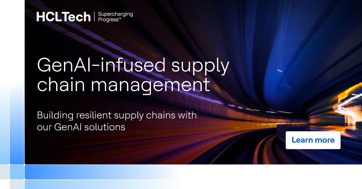 HCLTech – Digital Business on LinkedIn: HCLTech GenAI-infused SCM ... HCLTech – Digital Business on LinkedIn: HCLTech GenAI-infused SCM ...