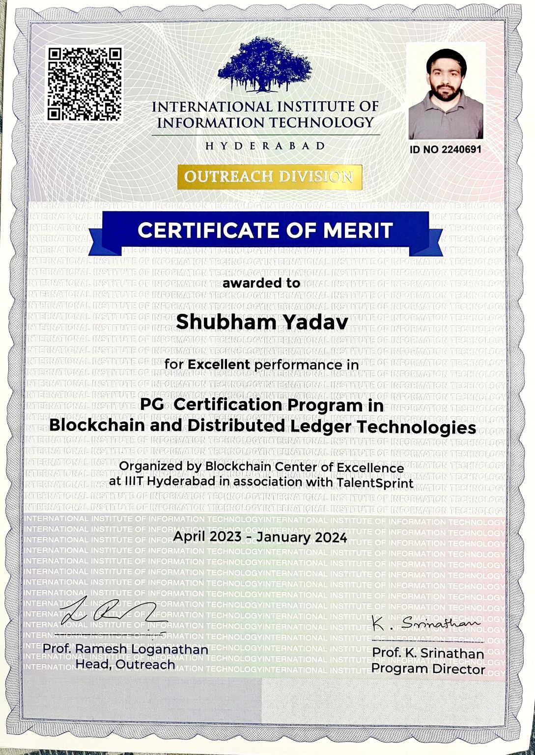 Shubham Yadav on LinkedIn: #npci #iiithyderabad Shubham Yadav on LinkedIn: #npci #iiithyderabad