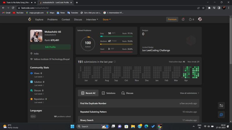 MOBASHSHIR Ali on LinkedIn: #leetcode #problemsolving #datastructures # ... MOBASHSHIR Ali on LinkedIn: #leetcode #problemsolving #datastructures # ...