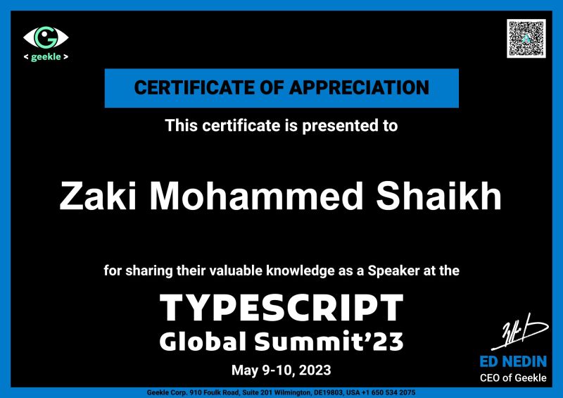 Zaki Mohammed Shaikh on LinkedIn: #typescript #vite #javascript # ... Zaki Mohammed Shaikh on LinkedIn: #typescript #vite #javascript # ...