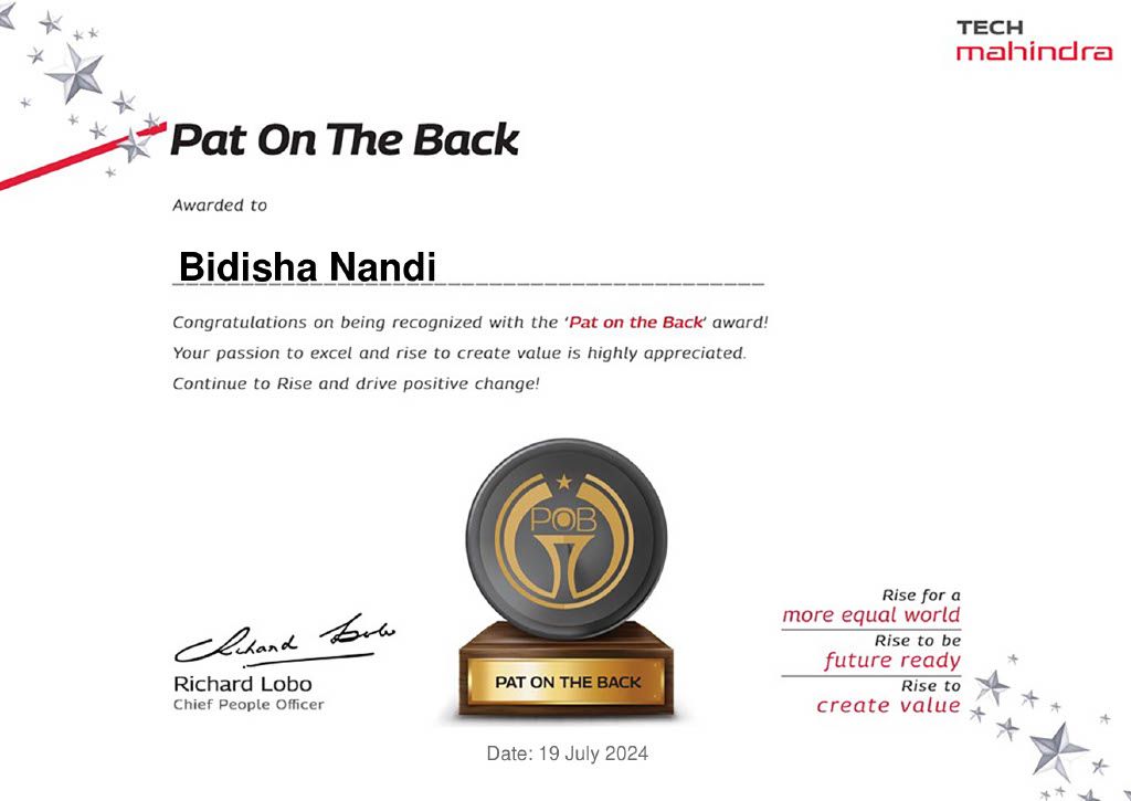 Bidisha Nandi on LinkedIn: #recognition #leadership Bidisha Nandi on LinkedIn: #recognition #leadership