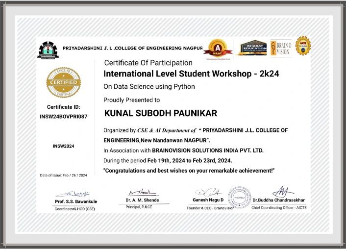 KUNAL PAUNIKAR on LinkedIn: #datascience #python #workshop #education # ... KUNAL PAUNIKAR on LinkedIn: #datascience #python #workshop #education # ...