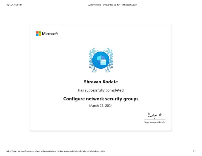 Shravan Kodate on LinkedIn: #microsoftazure #microsoft #azure #security ... Shravan Kodate on LinkedIn: #microsoftazure #microsoft #azure #security ...