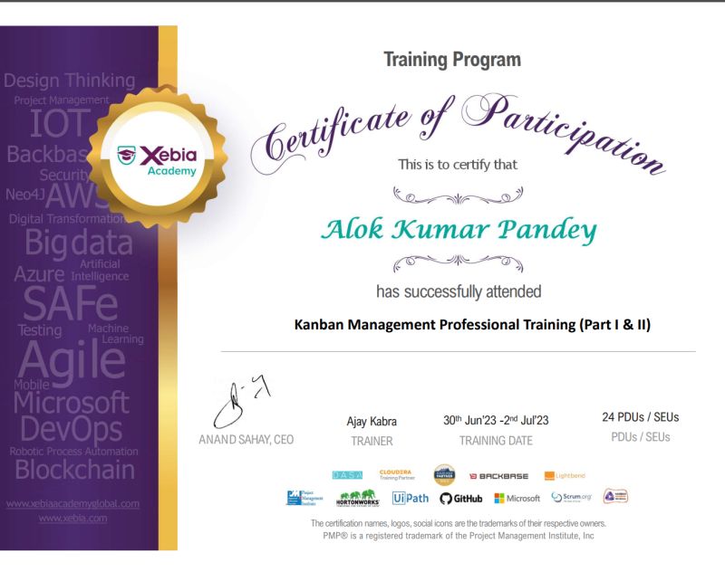 Alok Kumar Pandey on LinkedIn: #kanban #agile #scrum #experience # ... Alok Kumar Pandey on LinkedIn: #kanban #agile #scrum #experience # ...