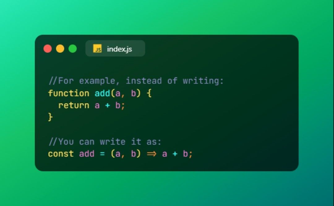 Minahil Akhtar on LinkedIn: JavaScript function tip! Use arrow ... Minahil Akhtar on LinkedIn: JavaScript function tip! Use arrow ...