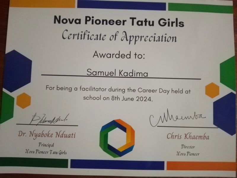 Kadima Samuel on LinkedIn: #novapioneertatugirls # ... Kadima Samuel on LinkedIn: #novapioneertatugirls # ...